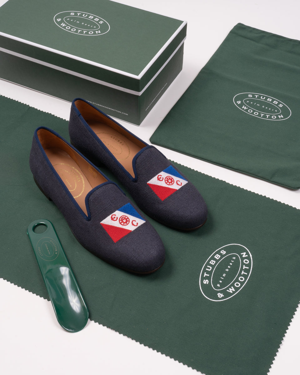 Club Shoes in Navy Linen (Women's) – The Explorers Club Outfitters
