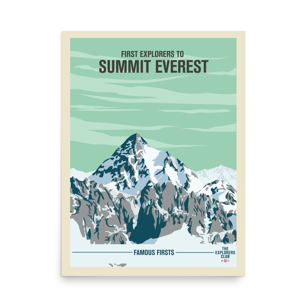Famous Firsts Limited Edition Poster - Summit of Everest – The ...